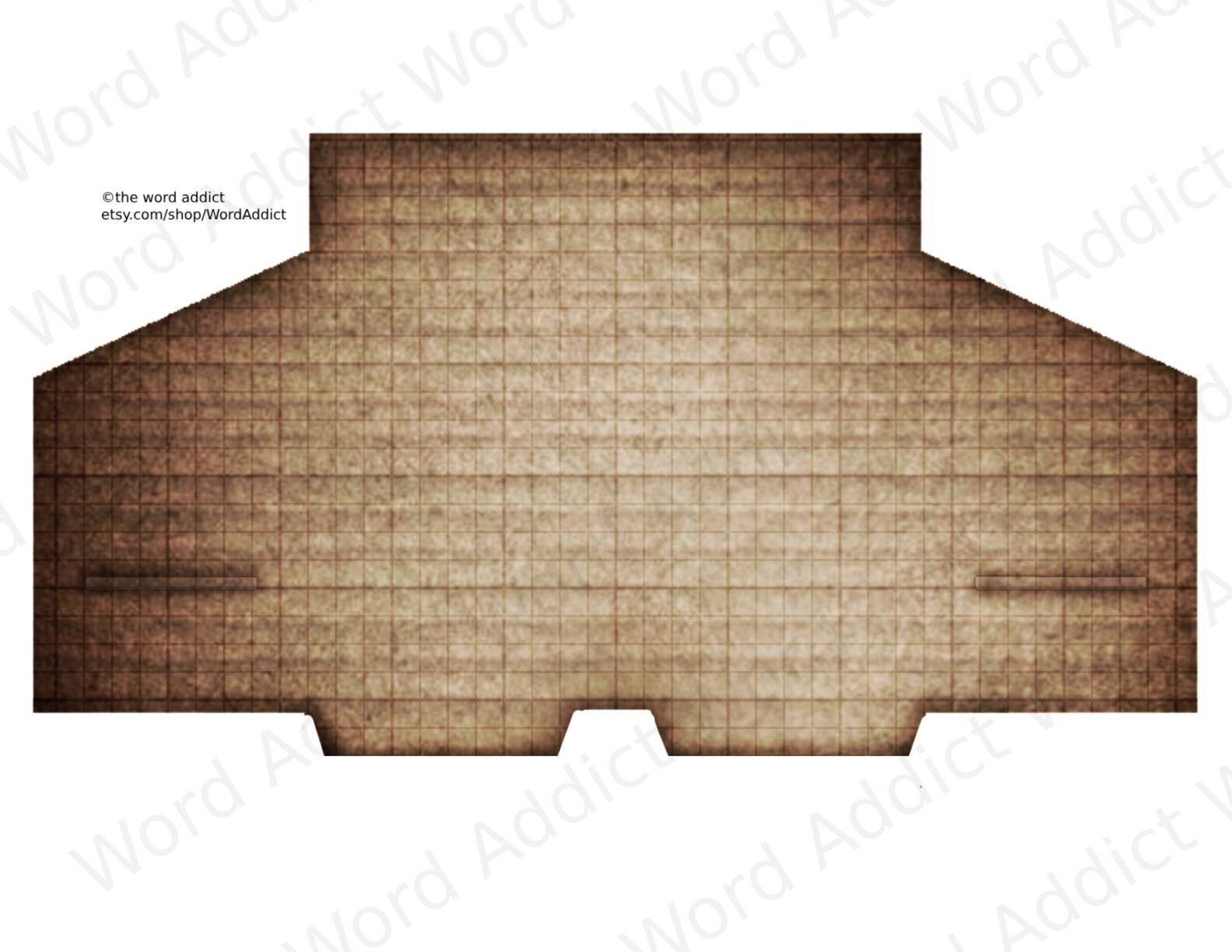 Mini Junk Journal File Folio Template: Grunge Grid Pages (digital ...