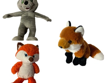 Weighted Stuffed Wolf - Etsy