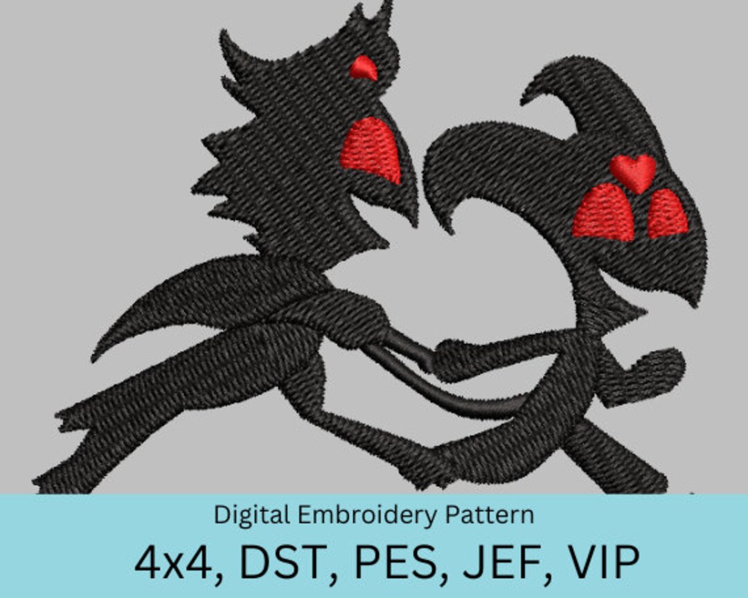 Helluva Boss Blitzo and Stolas - Digital Embroidery Pattern - Etsy