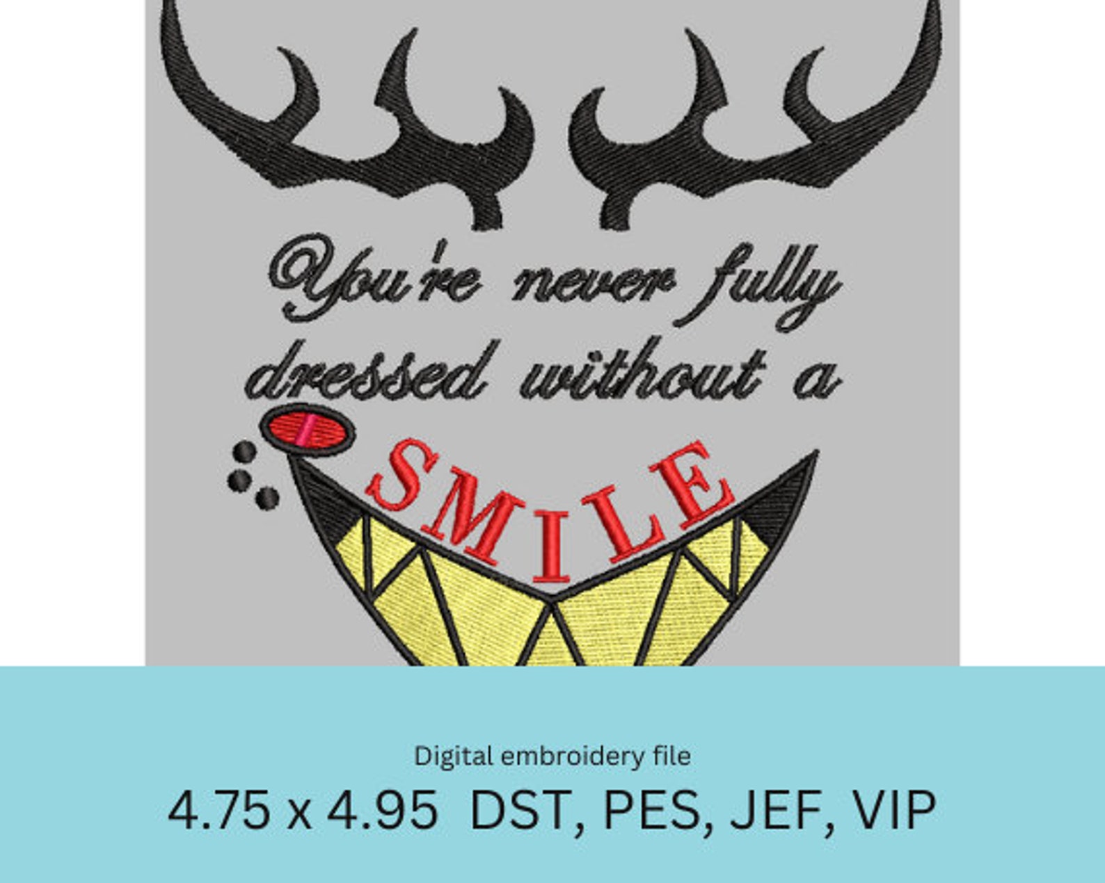 Hazbin Hotel Alastor Digital Embroidery Pattern - Etsy