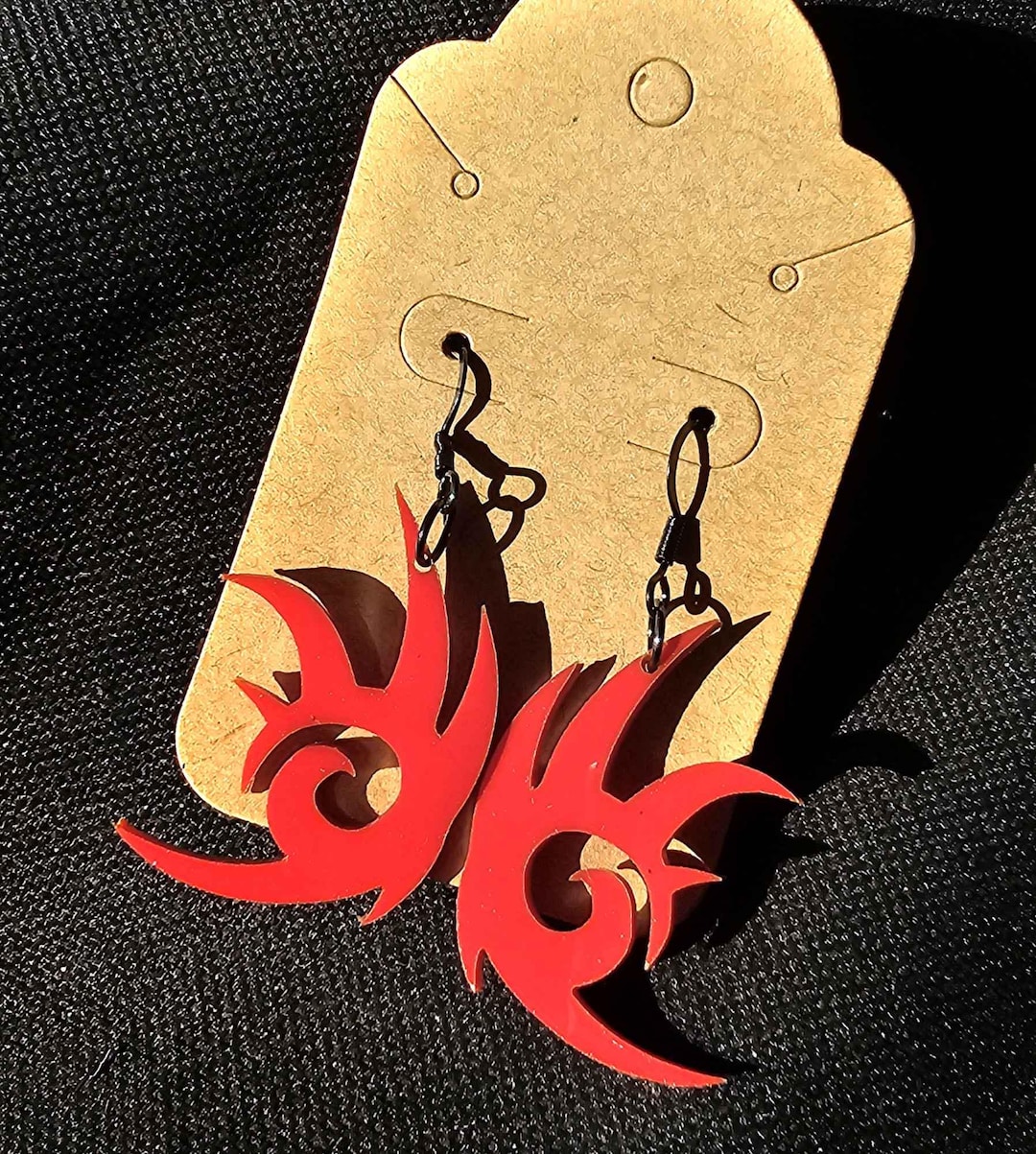 Video Game Shadow the Hedgehog Inspired Dangle Earrings - Etsy