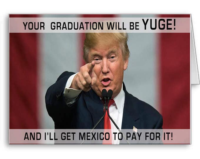 Trump Graduation Card, Funny Graduation Card, Class of 2021, Anti Trump ...
