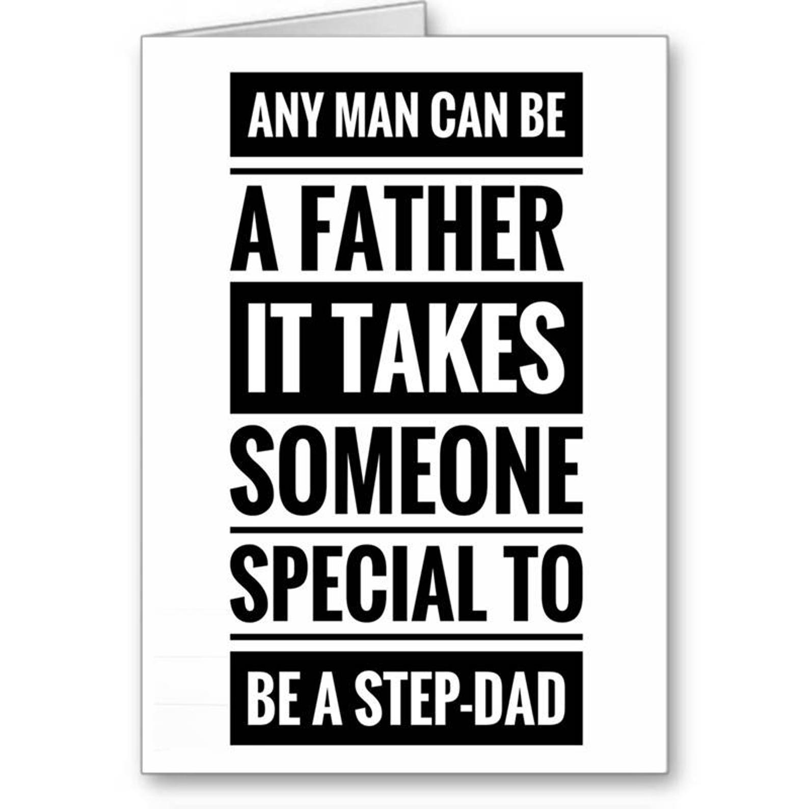 Stepdad Card, Father's Day Card, Step-father Card, Father's Day Stepdad ...