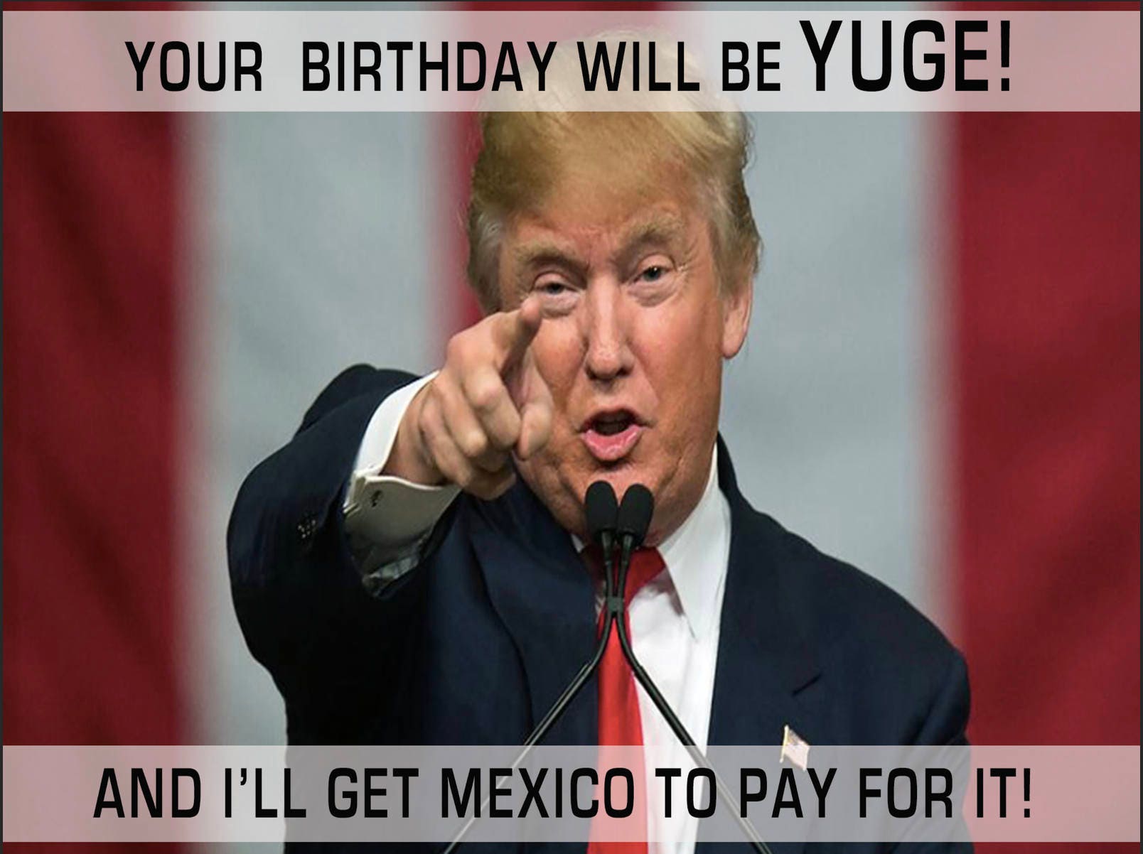 Funny Trump Digital Download, Trump Birthday, Funny Trump Card ...