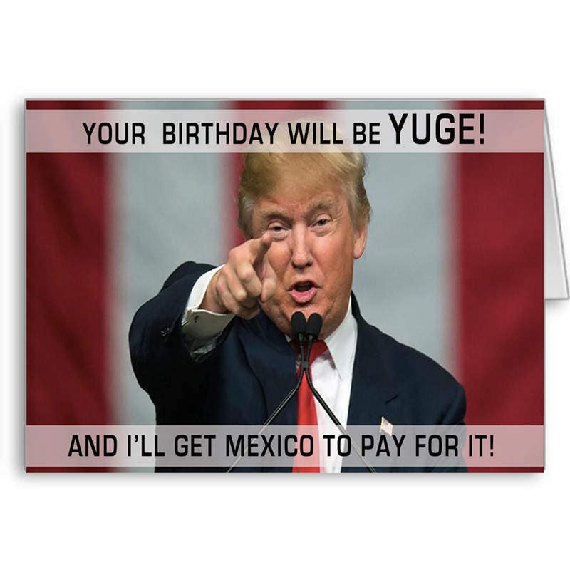 Trump-verjaardagskaart | Donald Trump | Grappige troefkaart | Politieke ...