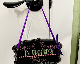 Speech Therapy Office Sign - Etsy