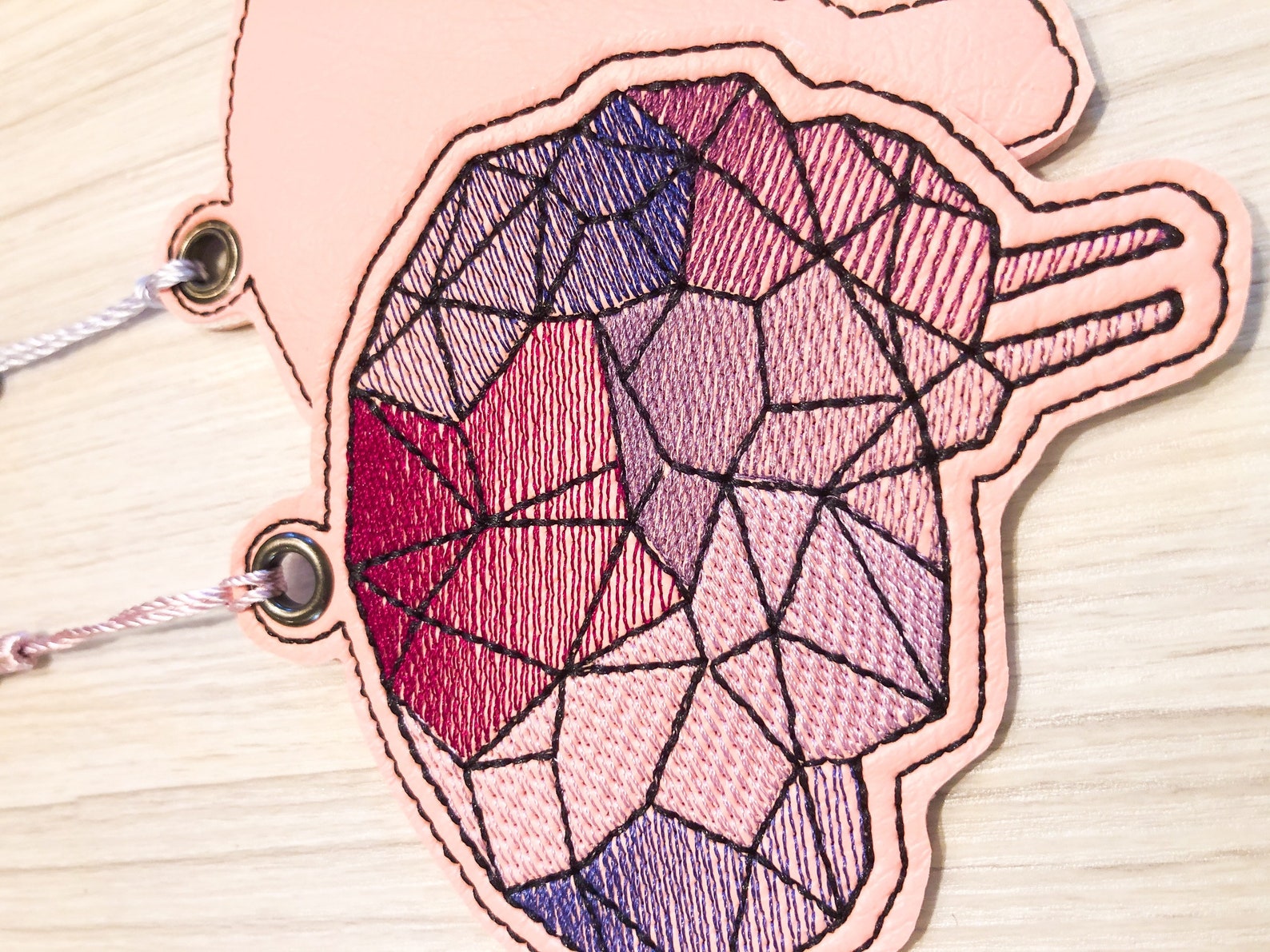 Geometric brain bookmark multiple colors for neurodiversity | Etsy