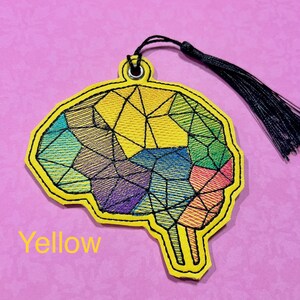 Geometric Brain Bookmark Multiple Colors for Neurodiversity and ...
