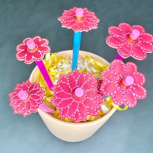 Flower Pencil Topper Gift Set for Teachers Gift Office Decor Cute ...