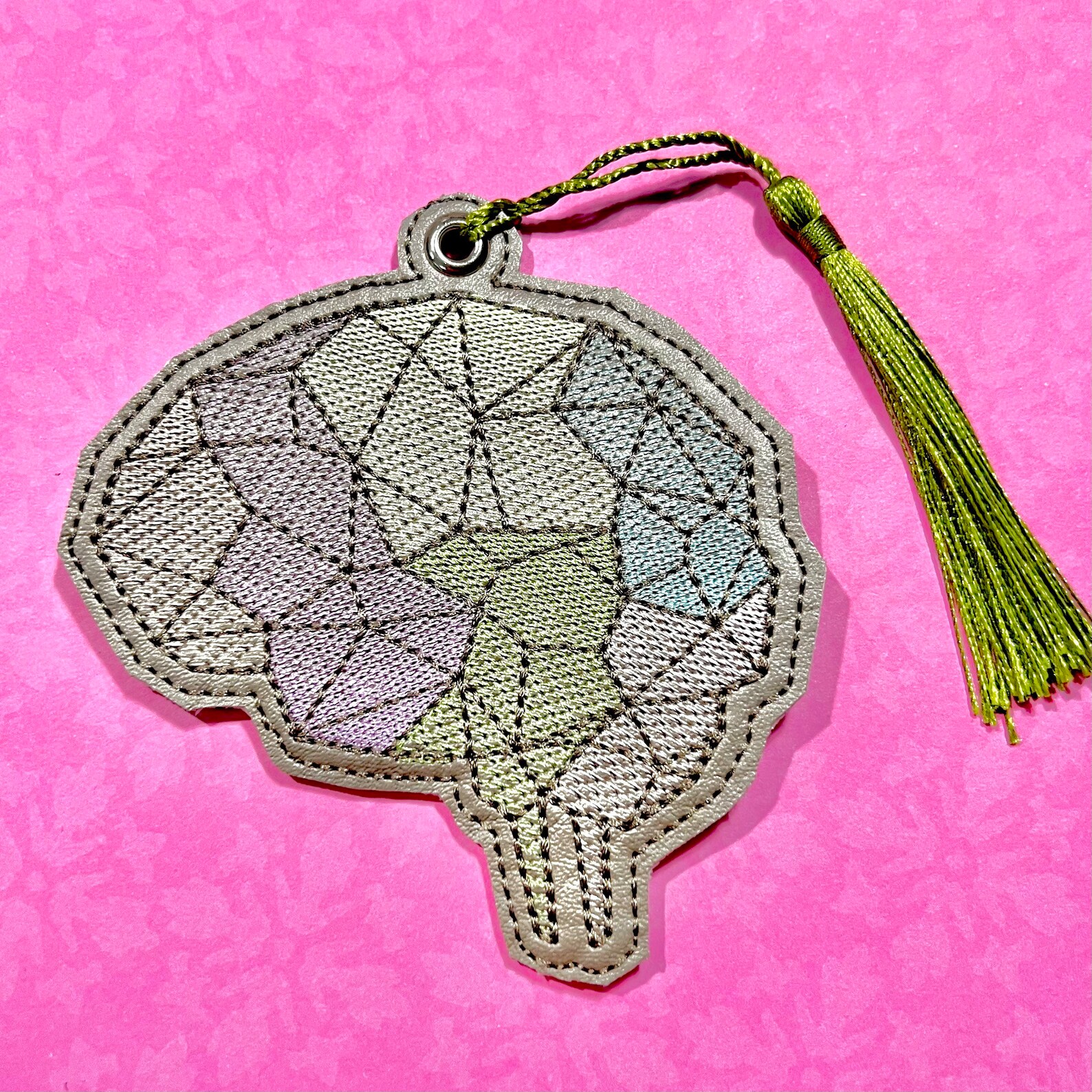 Geometric Brain Bookmark Multiple Colors for Neurodiversity | Etsy