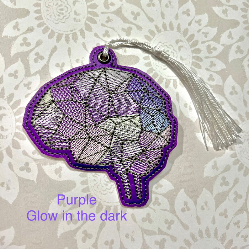 Geometric Brain Bookmark Multiple Colors for Neurodiversity and ...