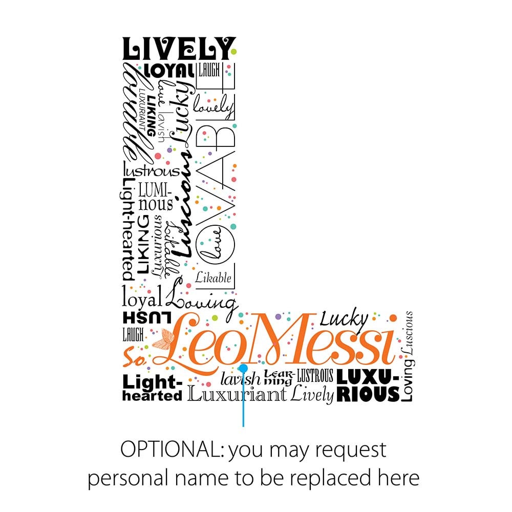 Positive Words Start With Letter L - Alphabet L, Monogram Letter ...