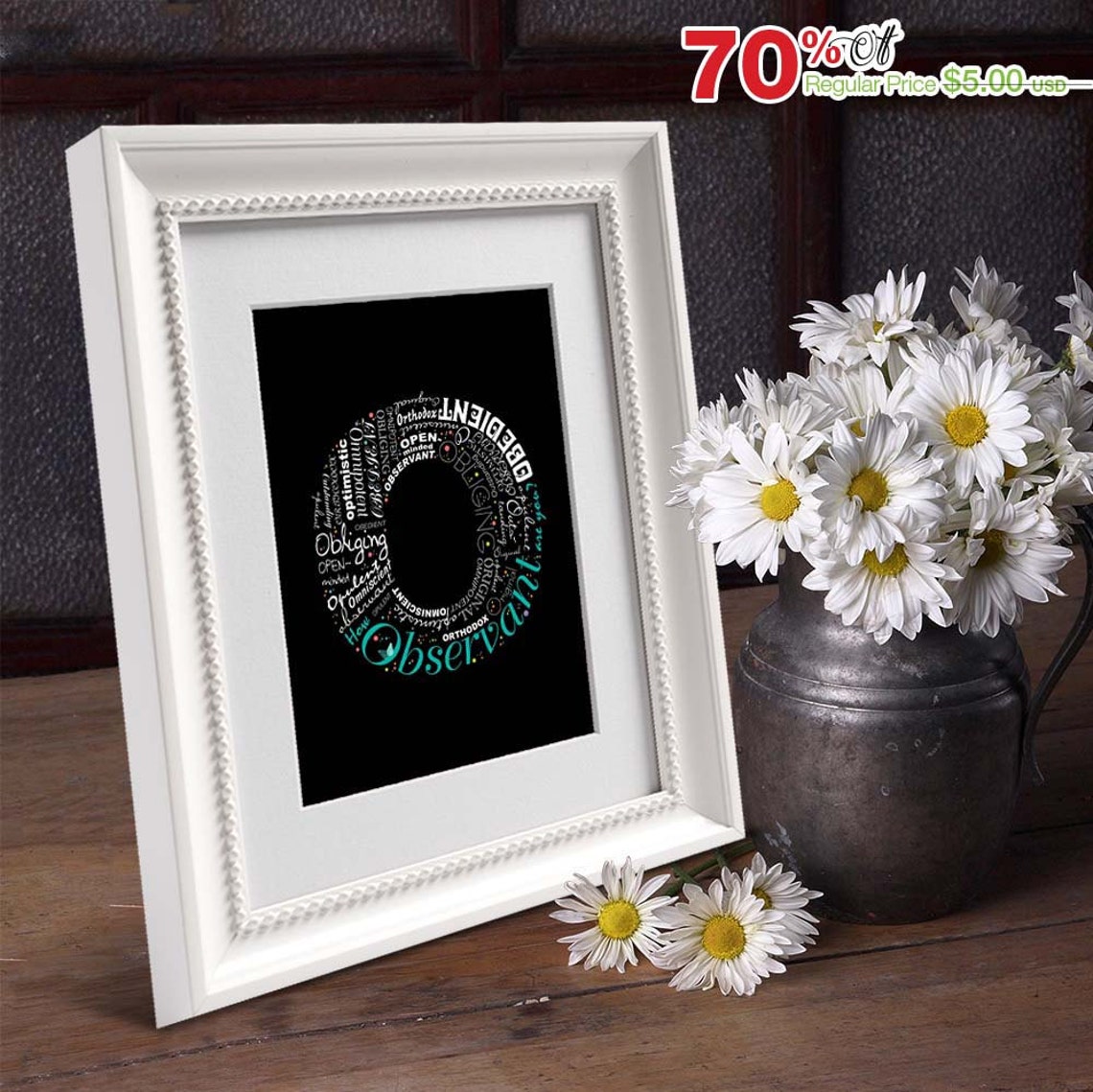 Positive Words Start With Letter O - Alphabet O, Monogram Letter ...