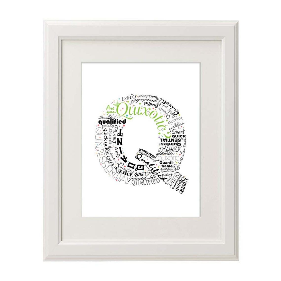 Positive Words Start With Letter Q Alphabet Q, Monogram Letter ...