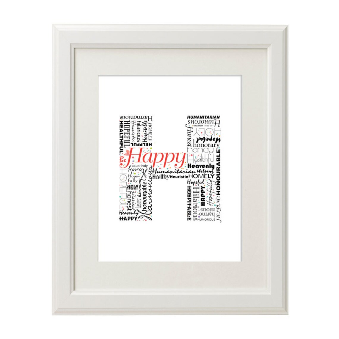 Positive Words Start With Letter H - Alphabet H, Monogram Letter ...