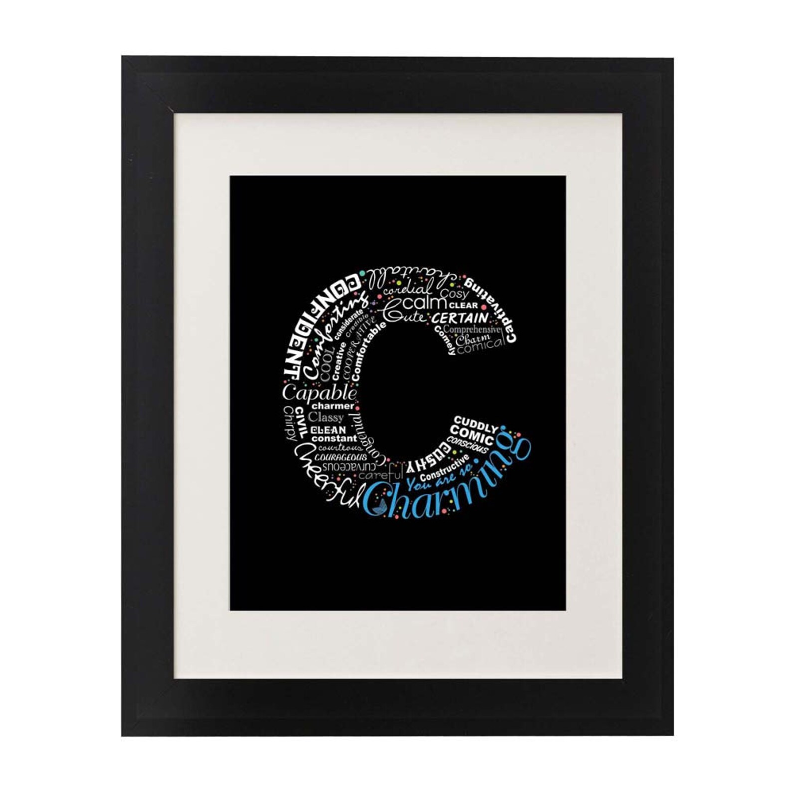 Positive Words Start With Letter C - Alphabet C, Monogram Letter ...