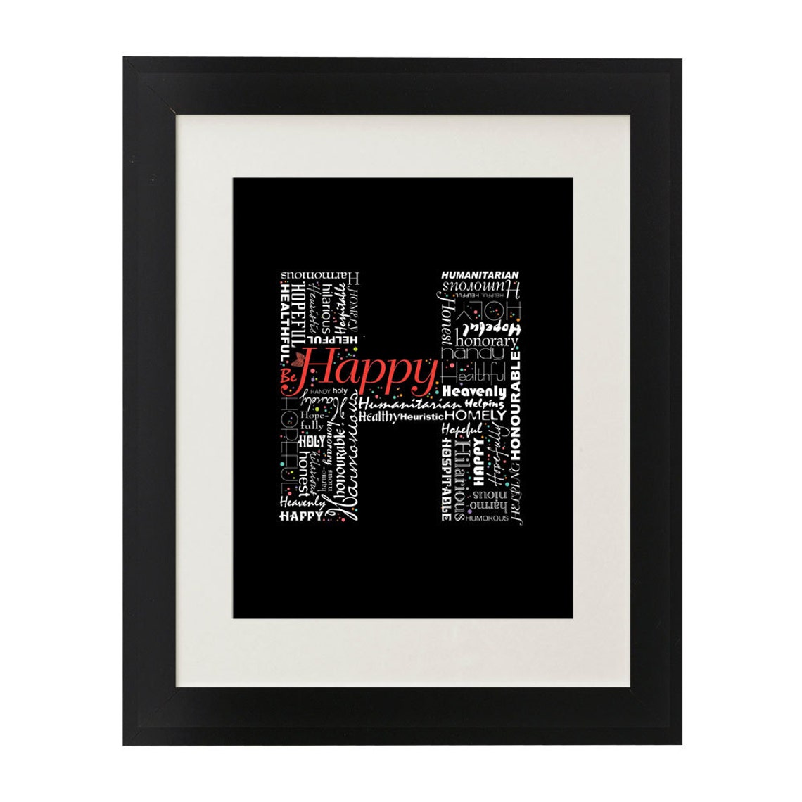 Positive Words Start With Letter H - Alphabet H, Monogram Letter ...