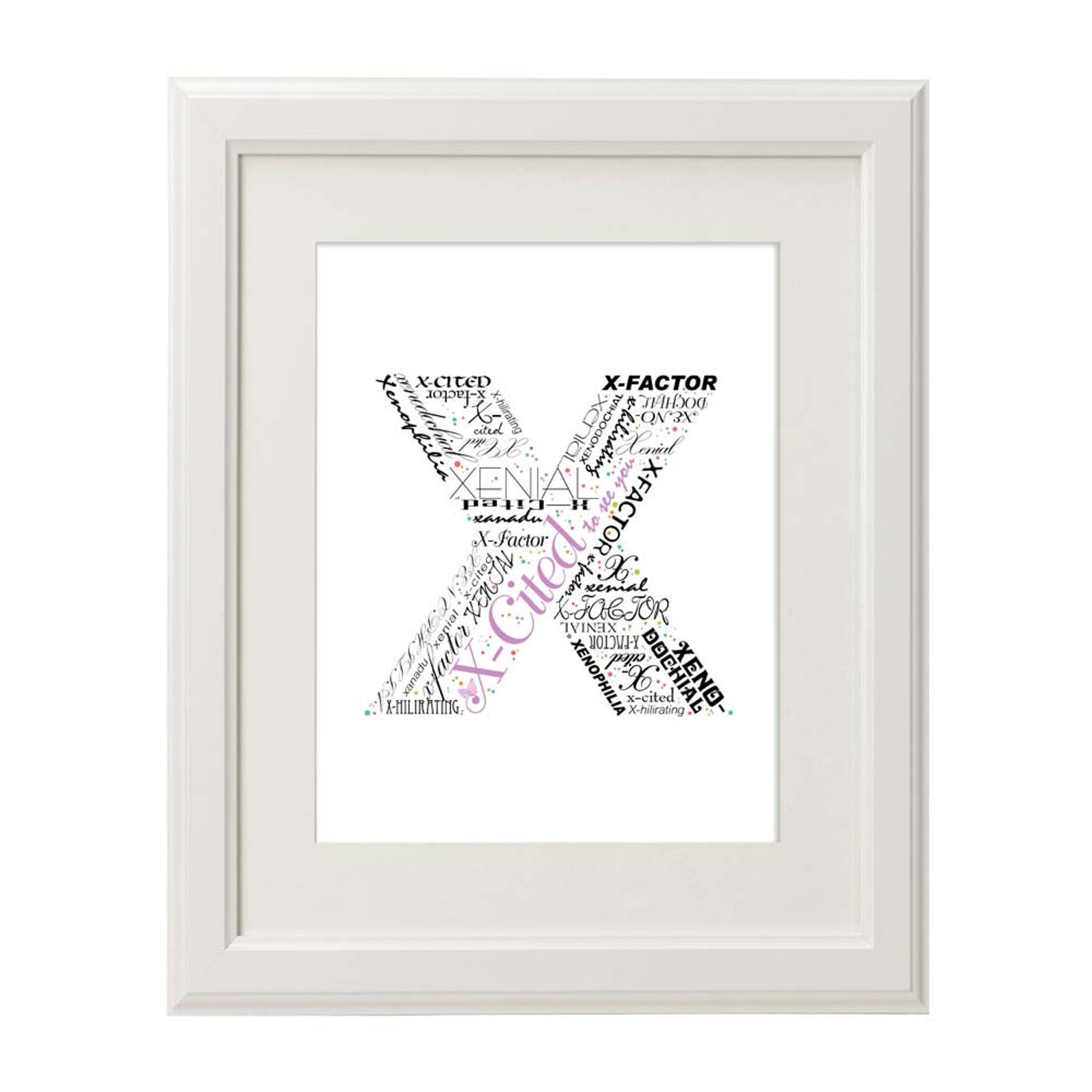 Positive Words Start With Letter X - Alphabet X, Monogram Letter ...
