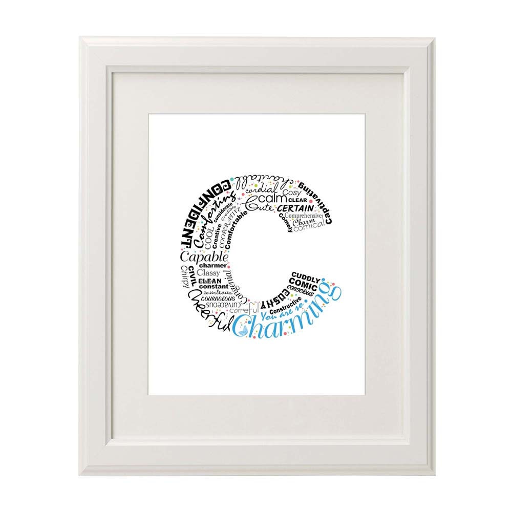 Positive Words Start With Letter C - Alphabet C, Monogram Letter ...