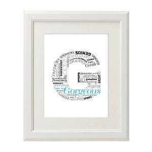 Positive Words Start With Letter G Alphabet G, Monogram Letter ...