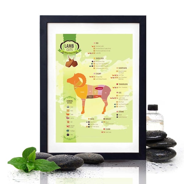 Infographic Beef Cuts Cheat Sheet & Cooking Methods A3 Size Printable ...