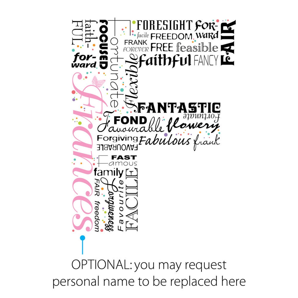 Positive Words Start With Letter F - Alphabet F, Monogram Letter ...