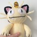 Meowth Pokemon Knitting Pattern/ Pokemon Plushie Cat Knit Pattern/ Toy ...