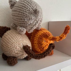 Loaf Cat Knitting Pattern, Mini Kitty Toy PDF Download, Easy Fun ...