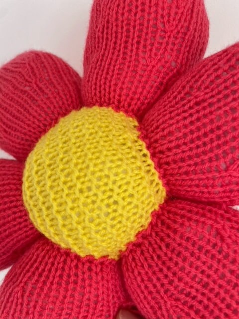 Flower Cushion Knitting Pattern PDF Instant Download, Girls Knitted ...