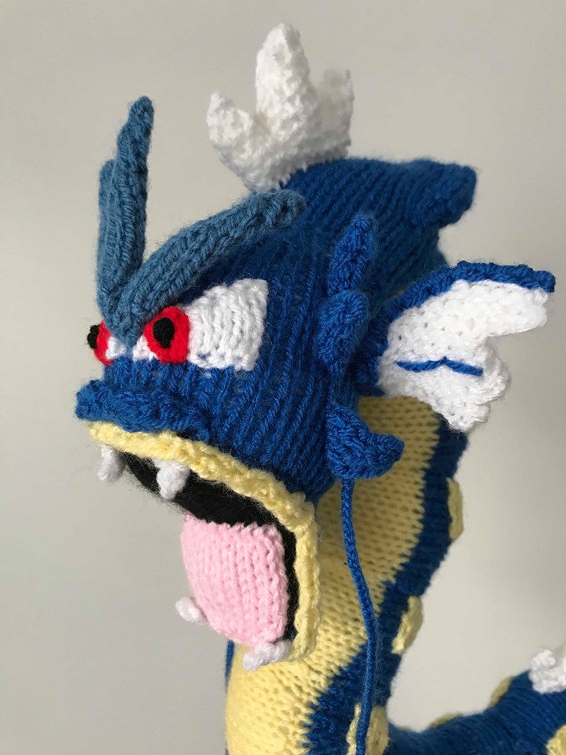 Gyarados Pokemon Knitting Pattern Soft Toy Pokemon Amigurumi - Etsy UK