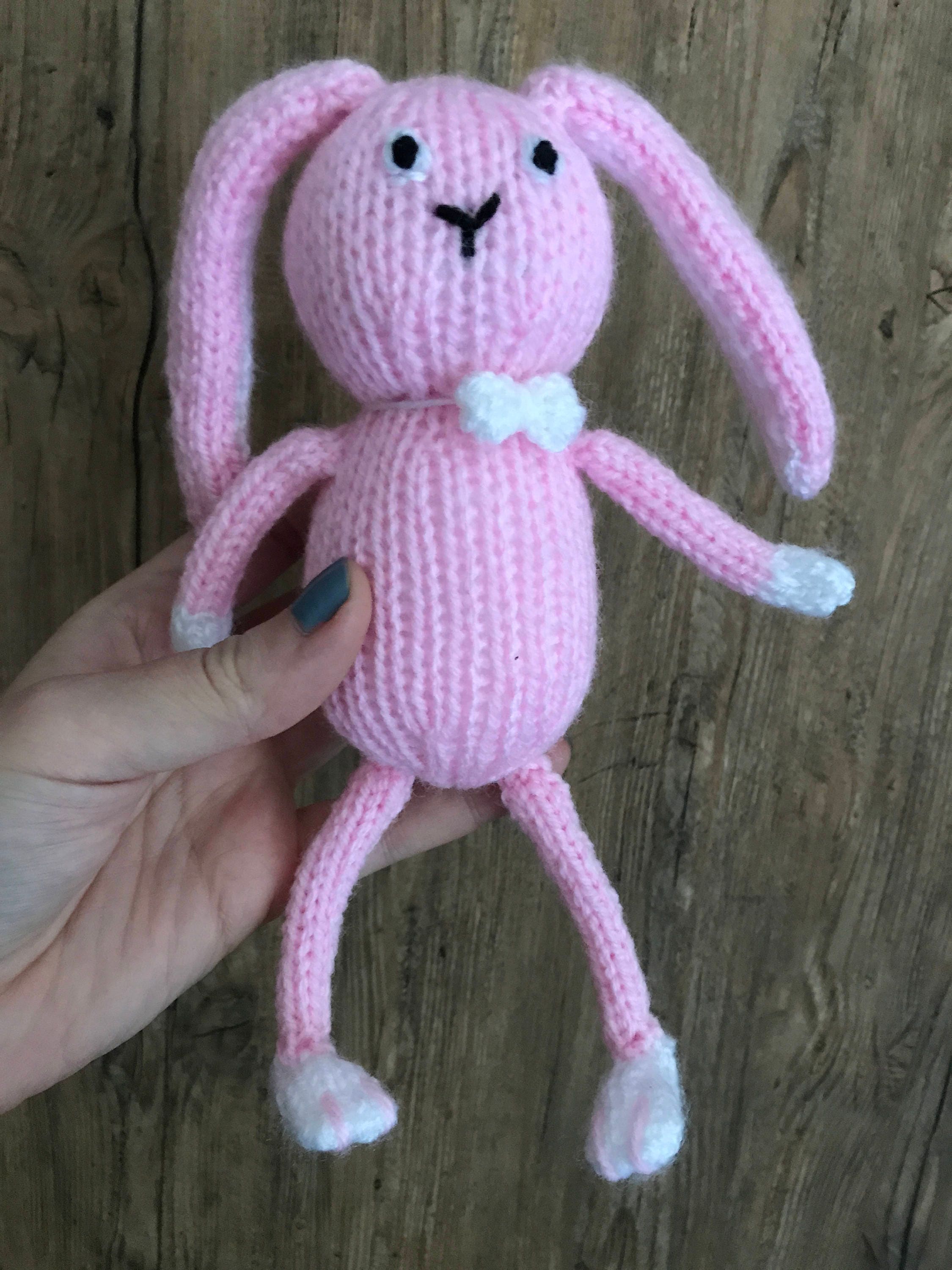 Rabbit Knitting Pattern Toy Pdf Knitting Patterns Bunny | Etsy