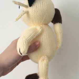 Meowth Pokemon Knitting Pattern/ Pokemon Plushie Cat Knit Pattern/ Toy ...