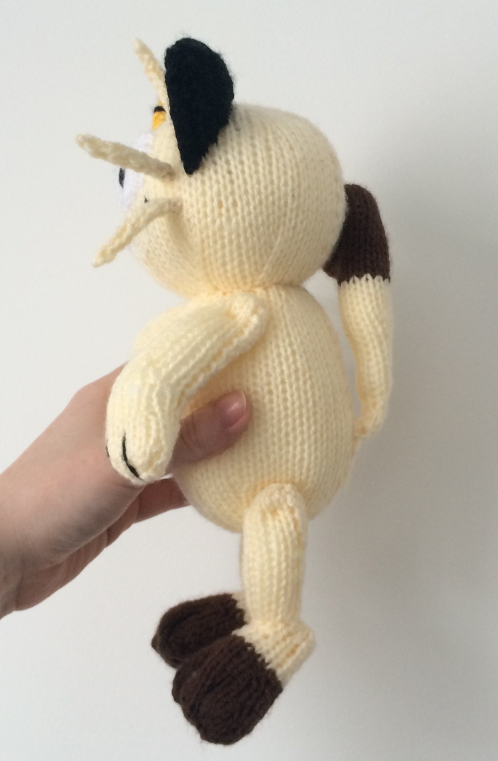 Meowth Pokemon Knitting Pattern/ Pokemon Plushie Cat Knit Pattern/ Toy ...