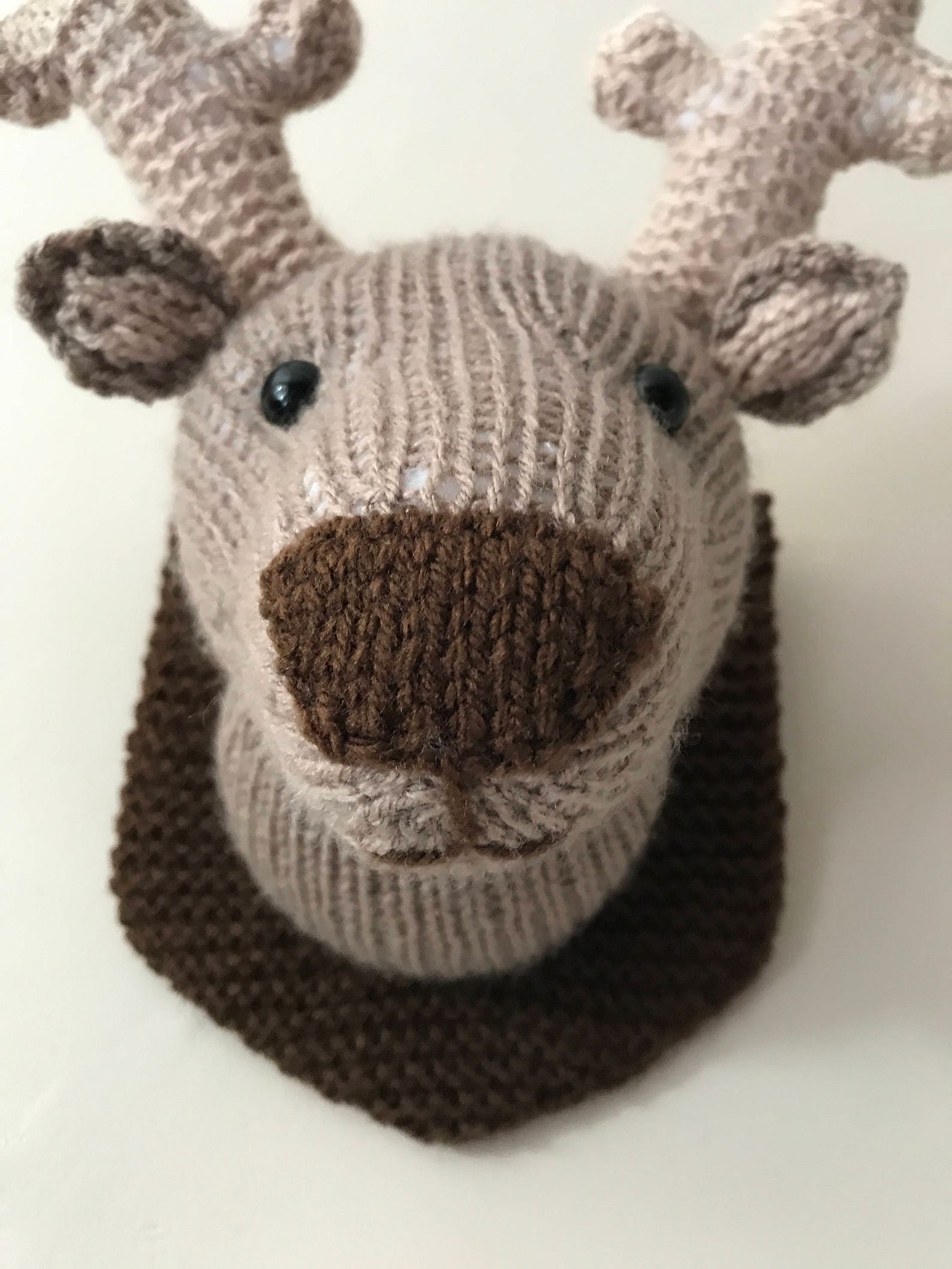 Deer Head Knitting Pattern Faux Taxidermy Animal Head Moose - Etsy UK