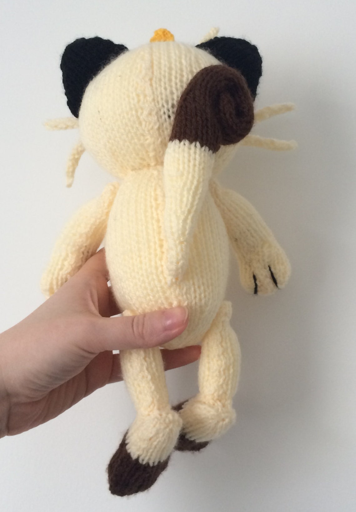 Meowth Pokemon Knitting Pattern Pokemon Plushie Cat Knit - Etsy UK