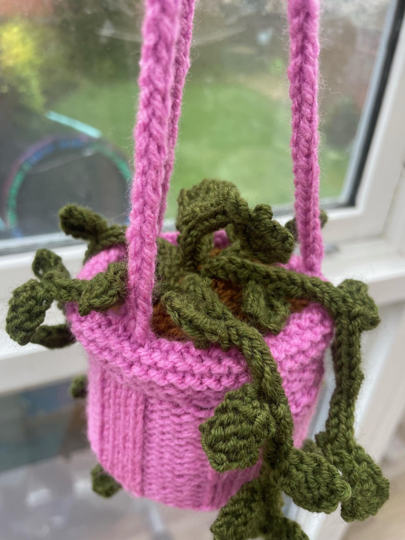 Hanging Plant Knitting Pattern, Cute Easy Gift Idea, PDF Download, Home ...