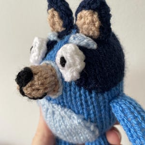 Bluey Toy Knitting Pattern, Blue Dog Soft Toy PDF Download, Easy Fun ...