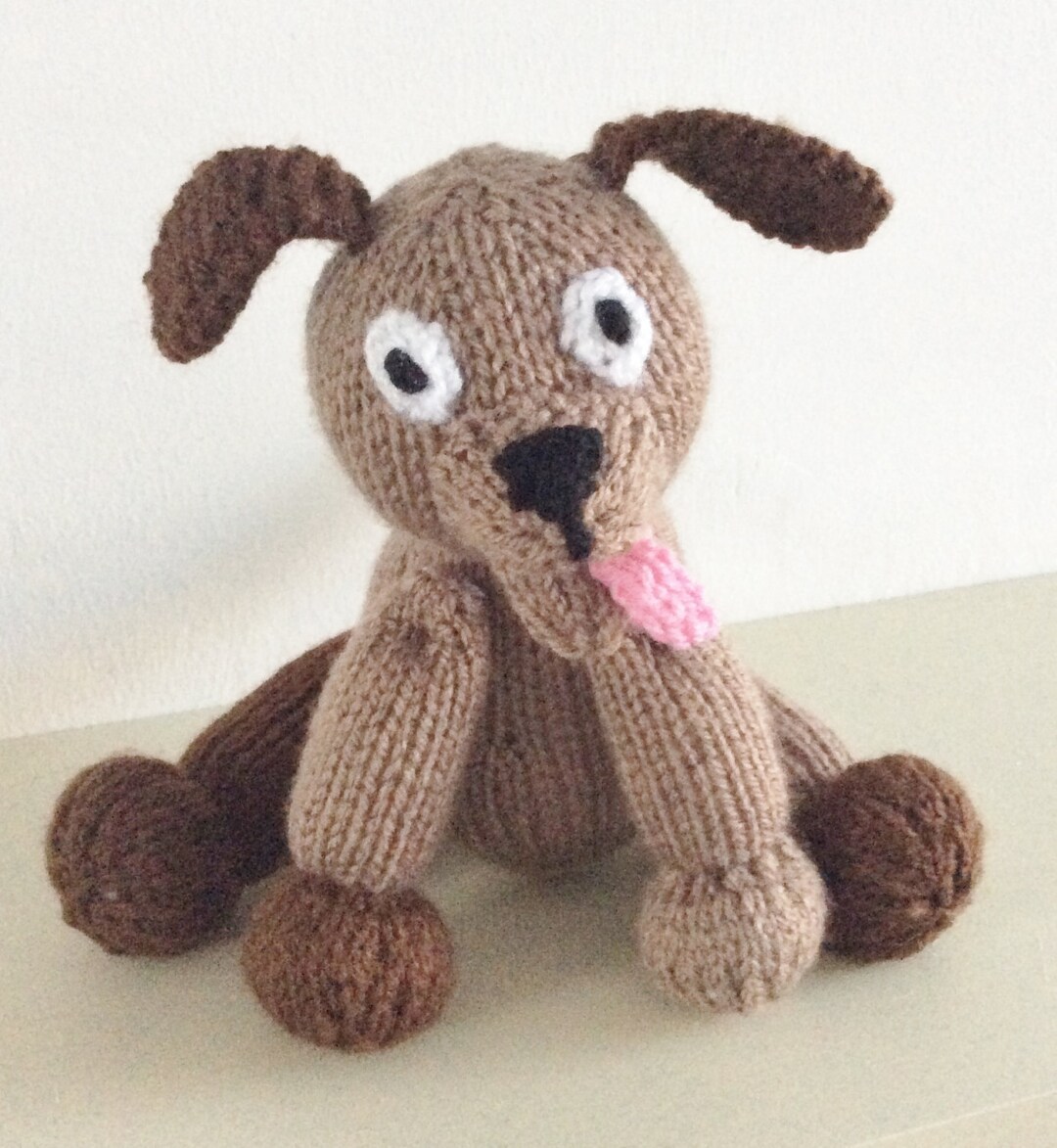 Knitting Pattern Dog Toy Animal Pdf Download Puppy Knit - Etsy