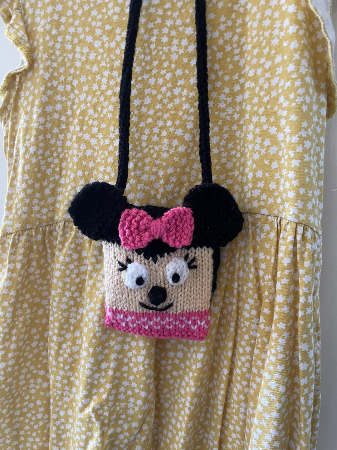Minnie Mouse Mini Bag Knitting Pattern / Girls Handbag Purse Tutorial ...