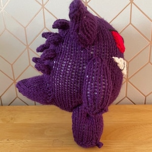 Gengar Pokemon Knitting Pattern Soft Toy Pokemon Plush Animal Stuffed ...