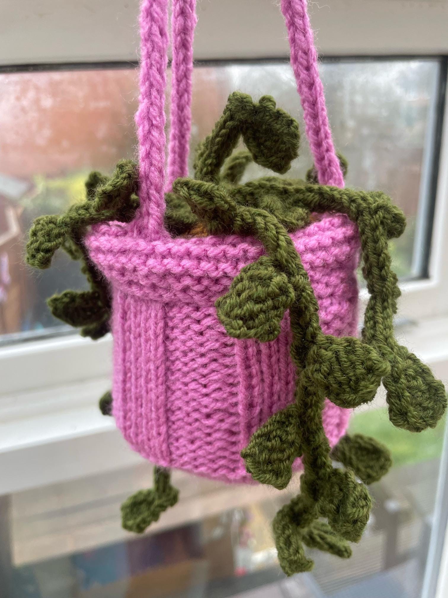 Hanging Plant Knitting Pattern, Cute Easy Gift Idea, PDF Download, Home ...