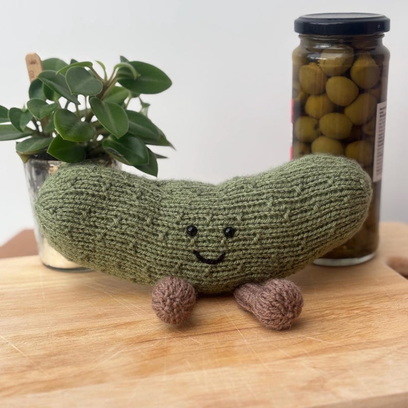 Pickle Buddy KNITTING PATTERN / Cute Jellycat Dupe Plushie Toy Tutorial ...