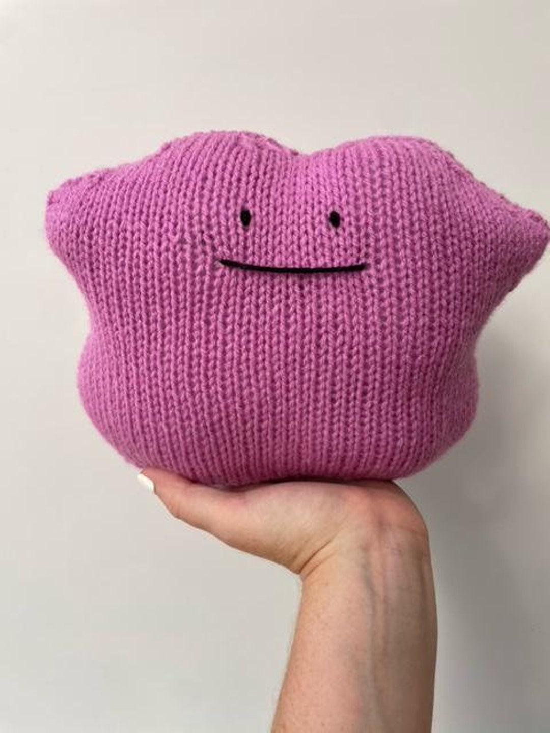 Ditto Pokemon Knitting Pattern, Childrens Soft Toy Amigurumi, Animal ...