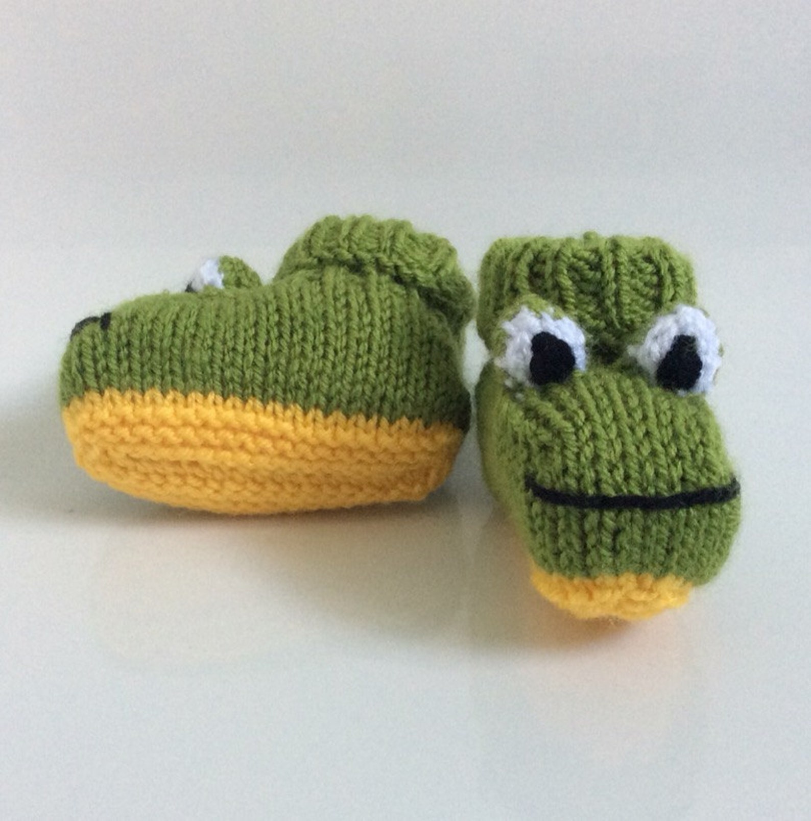 Frog Baby Booties Knitting Pattern Animal Baby Boots Shoes - Etsy