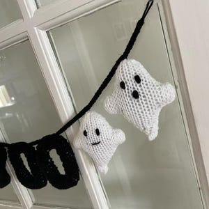 Boo Banner Knitting Pattern, Halloween Bunting, Ghost Garland ...