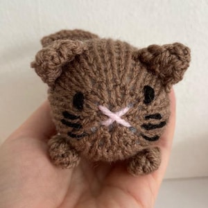 Loaf Cat Knitting Pattern, Mini Kitty Toy PDF Download, Easy Fun ...