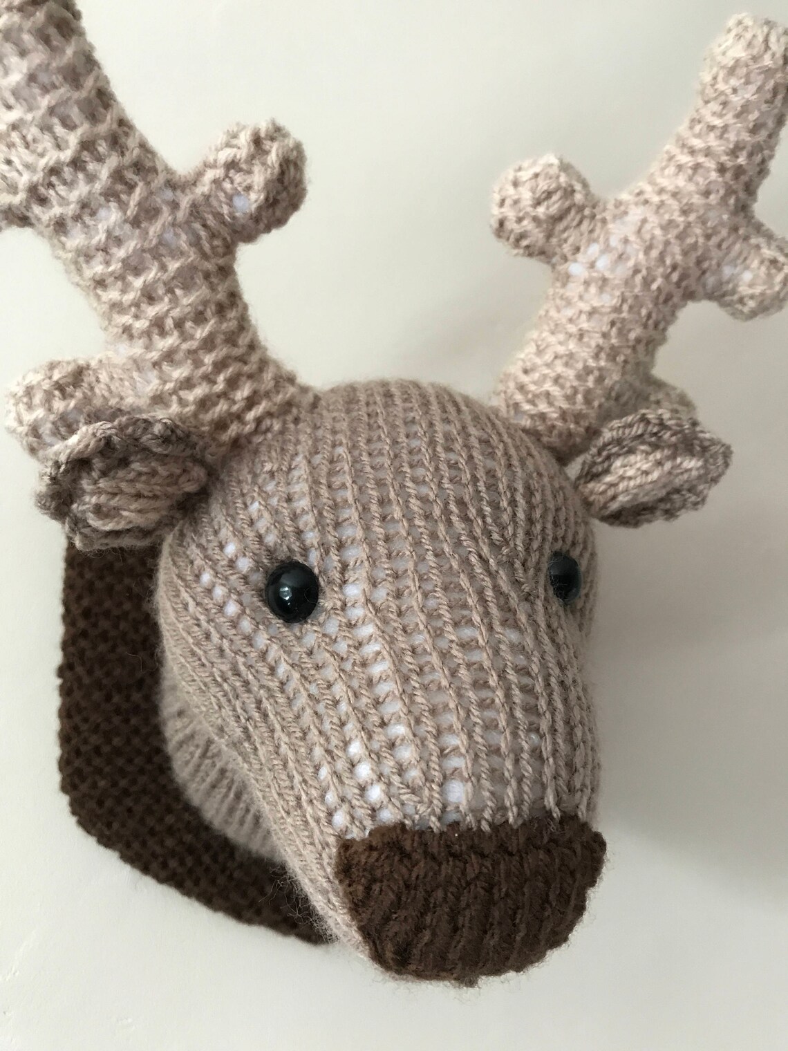 Deer Head Knitting Pattern Faux Taxidermy Animal Head Moose - Etsy UK