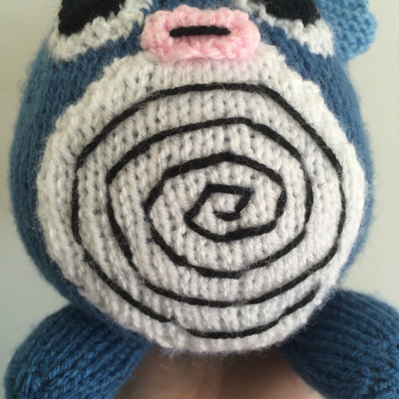 Poliwag Toy Knitting Pattern, Pokemon Plushie Pattern Amigurumi Retro ...