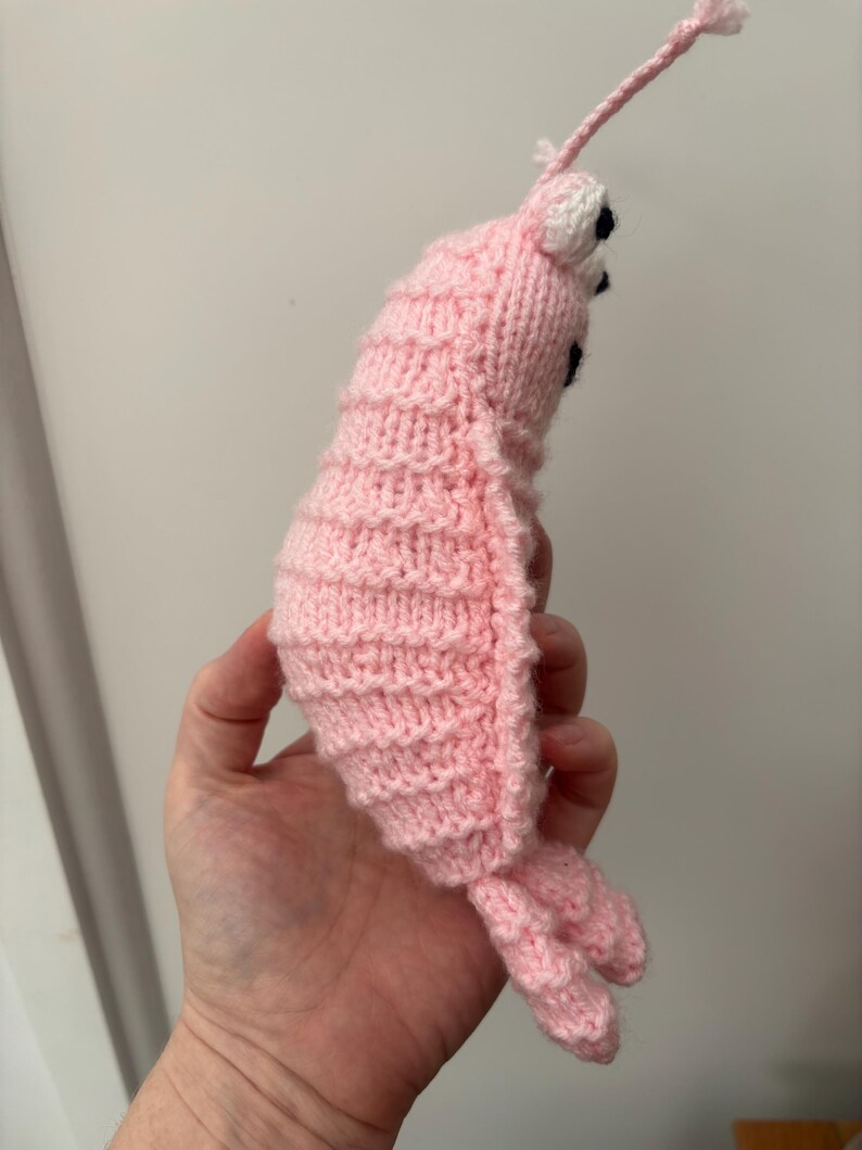 Shrimp Plushie Knitting Pattern / Sheldon Prawn Toy Tutorial / Knitted ...