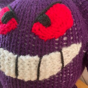 Gengar Pokemon Knitting Pattern Soft Toy Pokemon Plush Animal Stuffed ...
